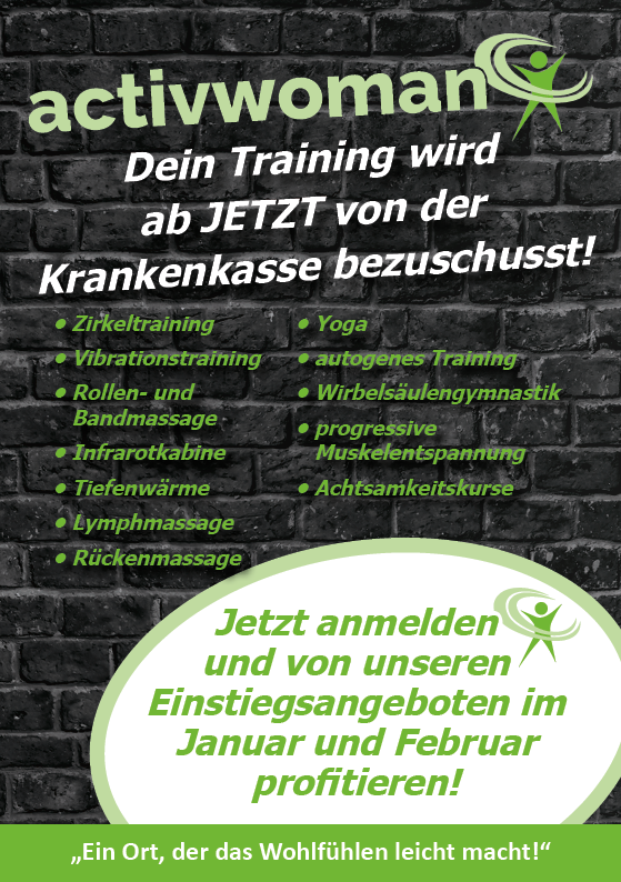 activwoman – Ihr Gesundheitsstudio für mehr Lebensfreude